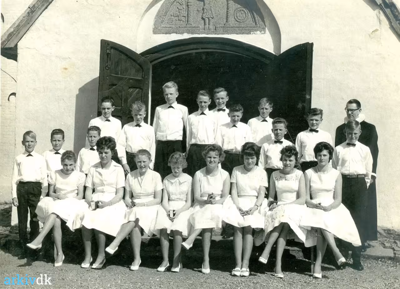 arkiv.dk | Konfirmander Stepping 29.April 1962