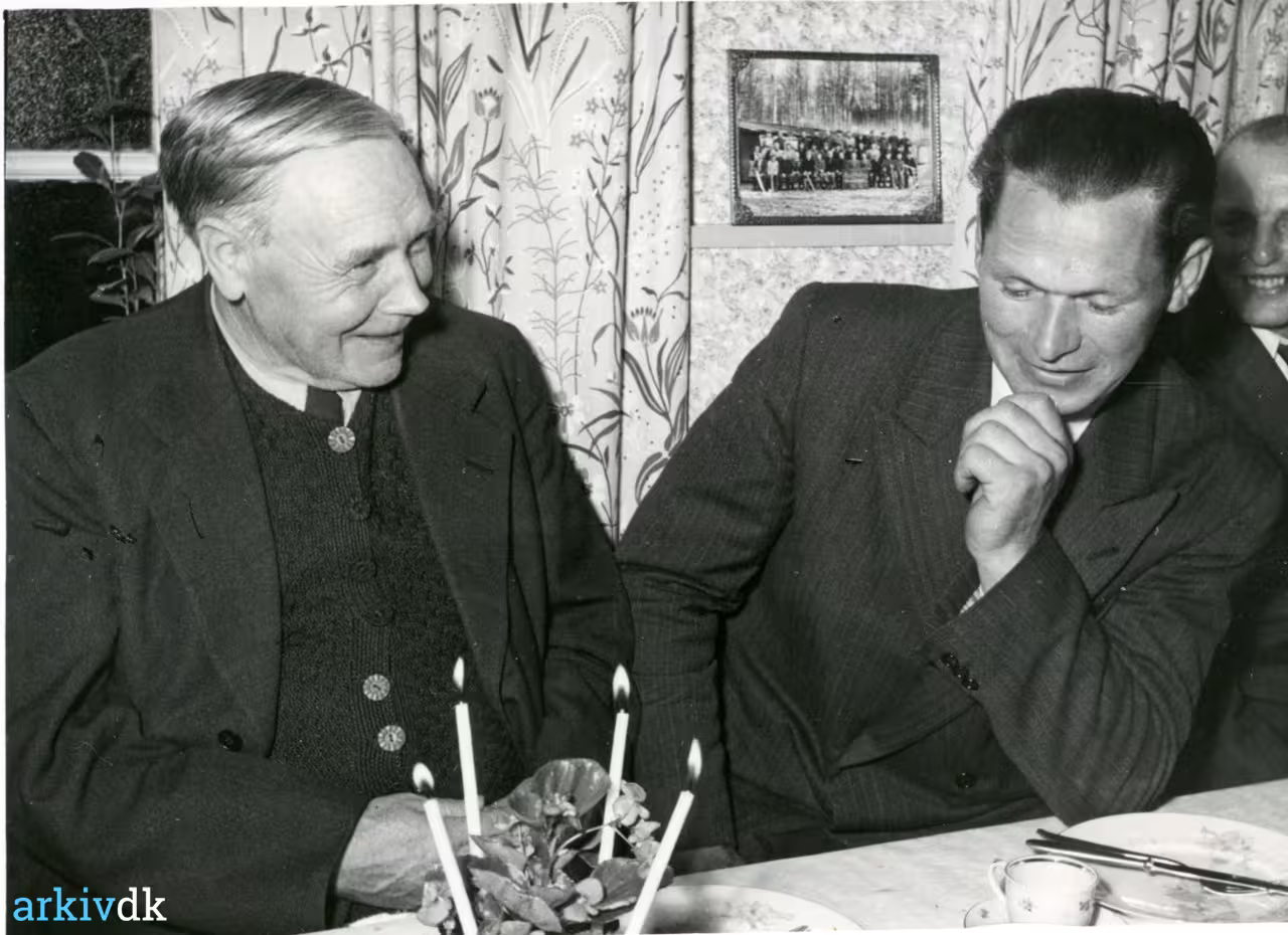 arkiv.dk | t.v.Jens Mikkelsen Pedersen bror til Anna Engberg og Kresten Fabricius Pedersen bror ...