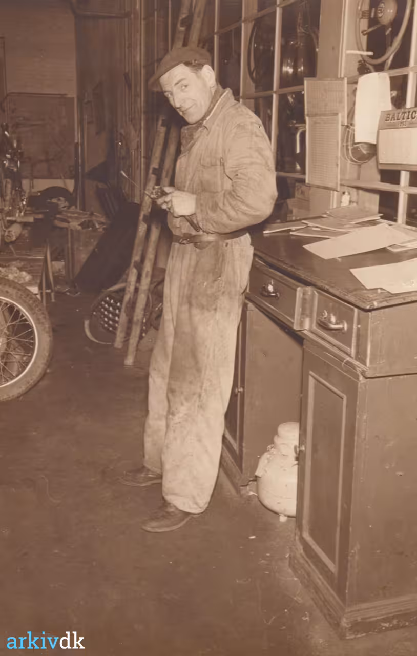 arkiv.dk | Mekaniker Frede Sørensen, A. Purup
