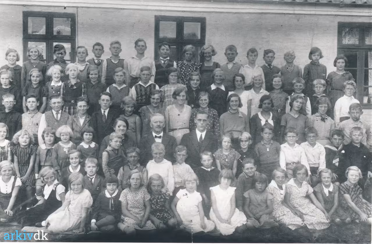 arkiv.dk | Landet Skole med elevhold