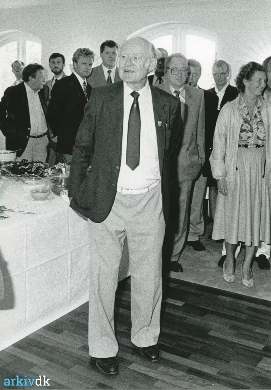 arkiv.dk | Borgmester Jørgen Jørgensens 65 års fødselsdag på Hotel Niels Juel.