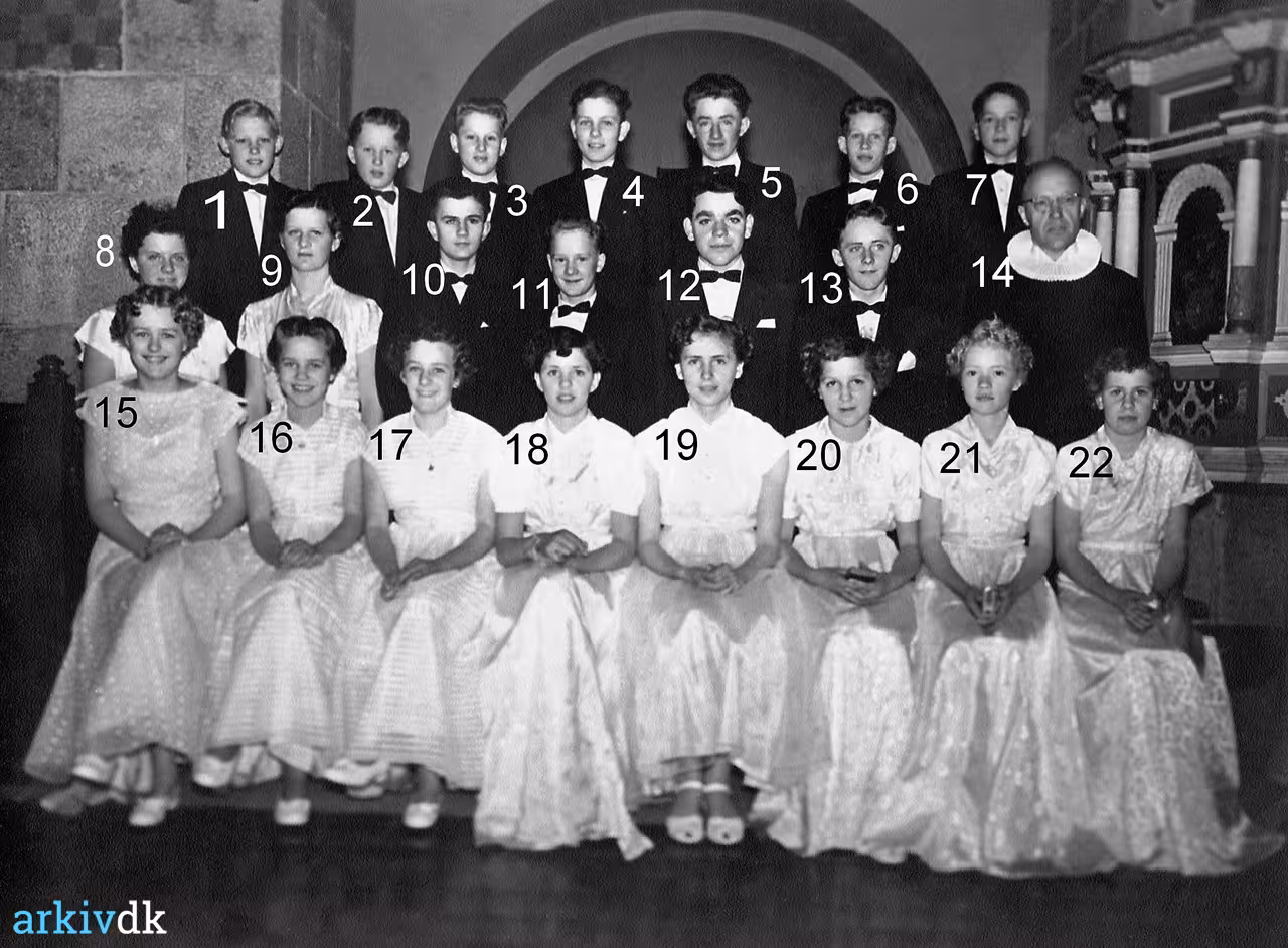 arkiv.dk | Konfirmation i Salling kirke