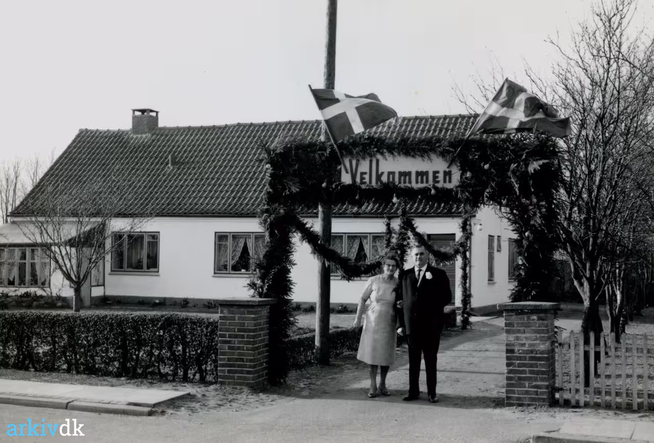 arkiv.dk | Anna Marie og Kjeld Evald Nielsen, Mou Sølvbryllup