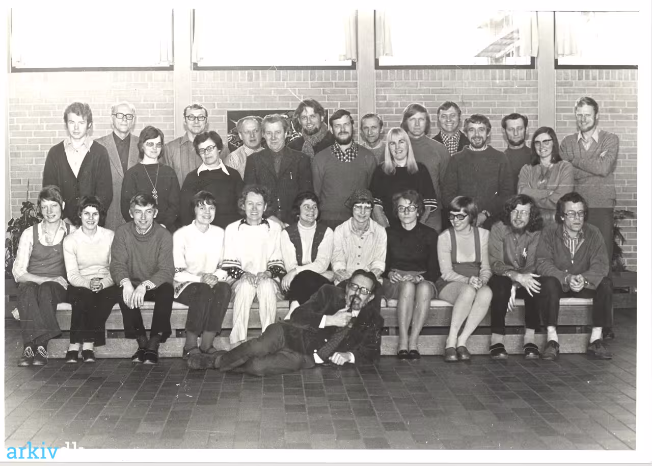 arkiv.dk | Lærere Egtved skole, ca. 1973.
