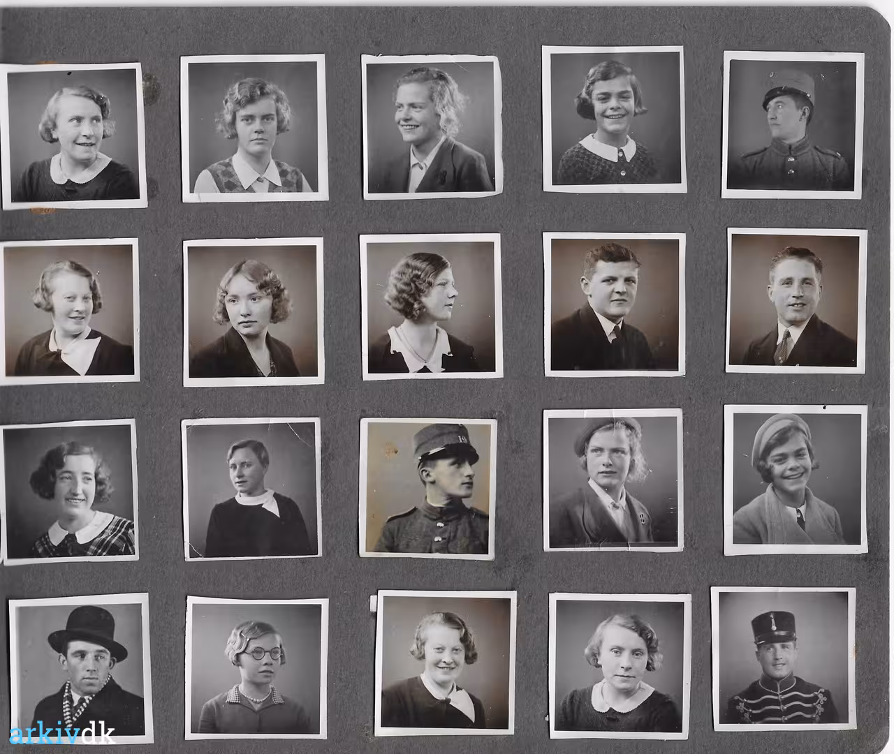 arkiv.dk | Små billeder fra album. Nr. 4 øverste række fra venstre er ...