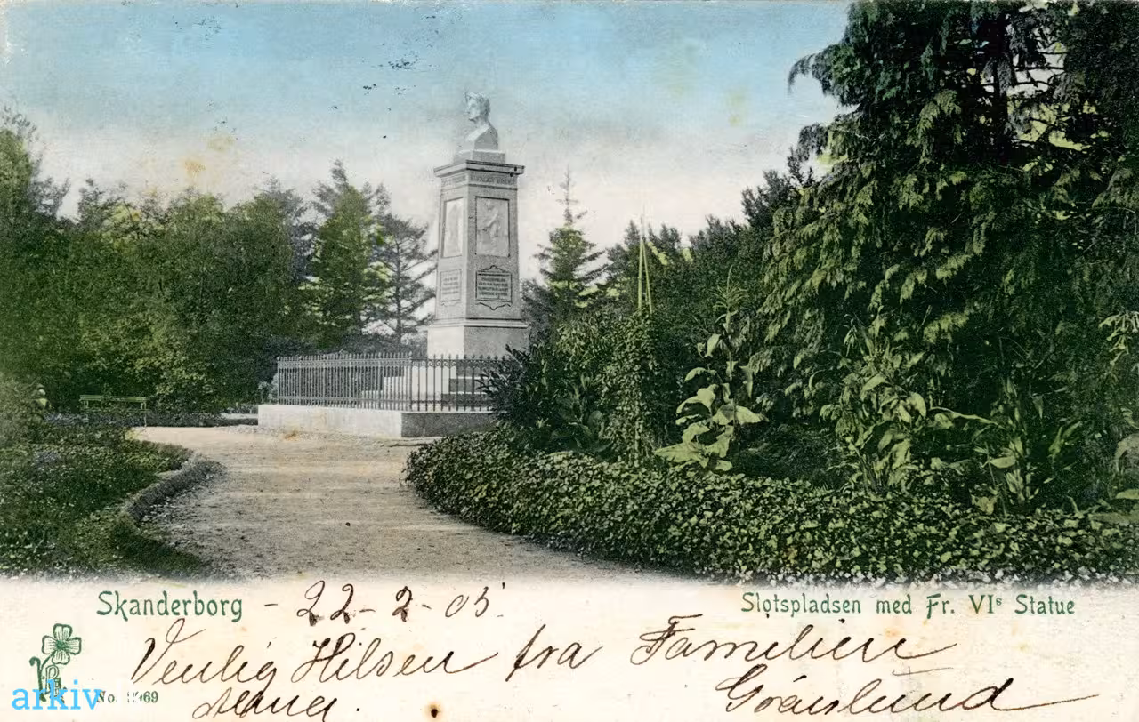 arkiv.dk | Frederik den 6.s minde på Slotsbanken