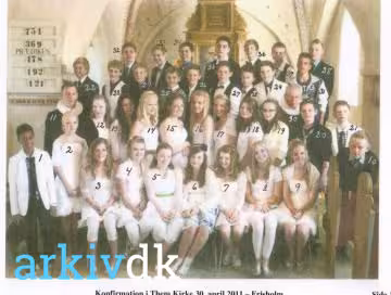 arkiv.dk | 2011 Konfirmation i Them Kirke -Frisholm skole.