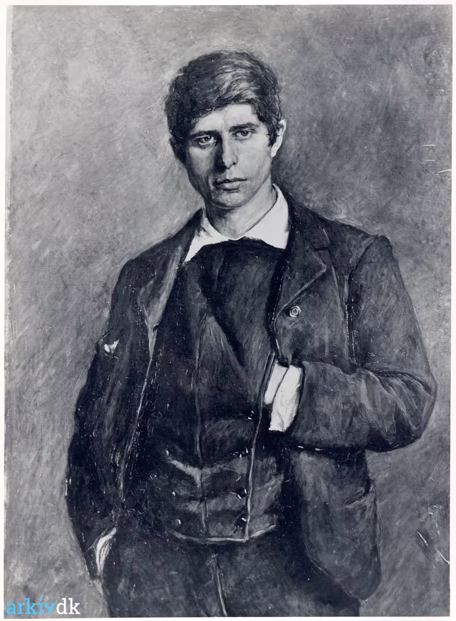 arkiv.dk | Knud Rasmussen, tegning.