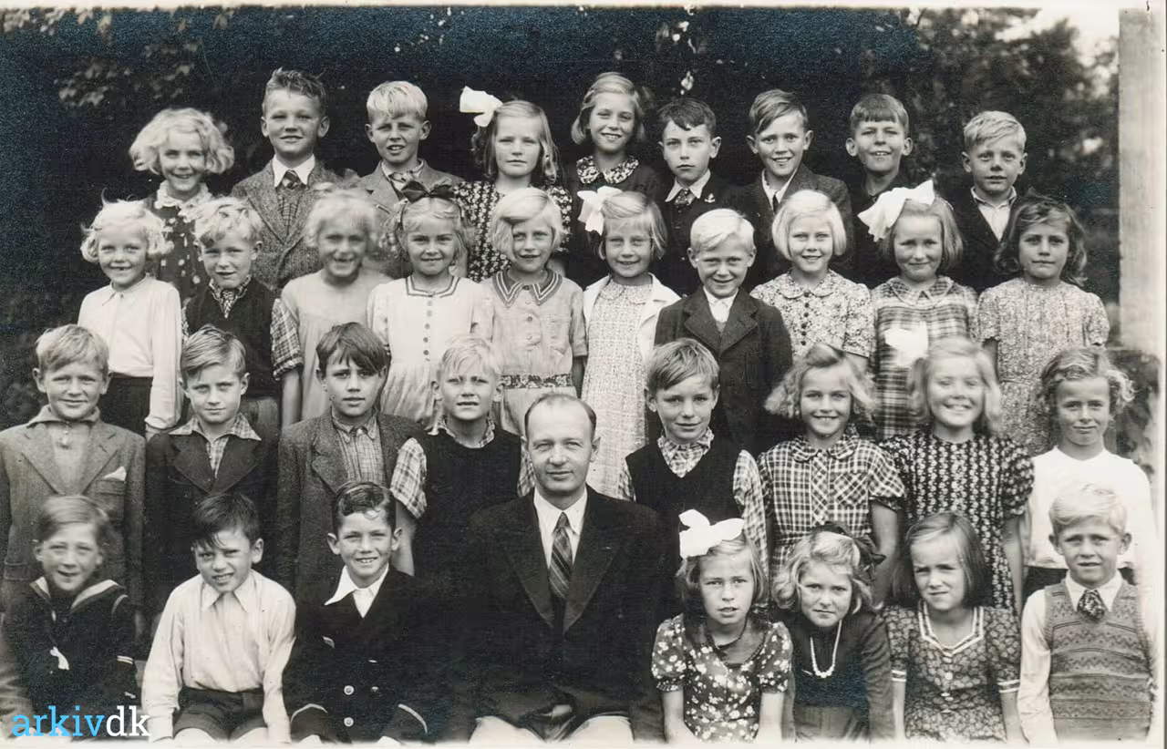 arkiv.dk | Branderslev skole - klassebillede.