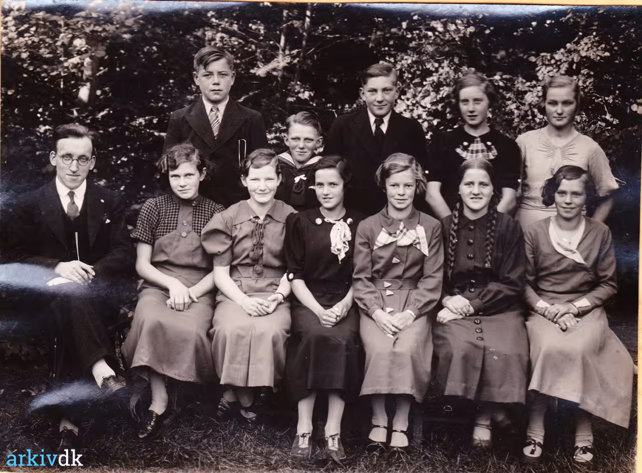 arkiv.dk | Konfirmander fra Foulum kirke 1936