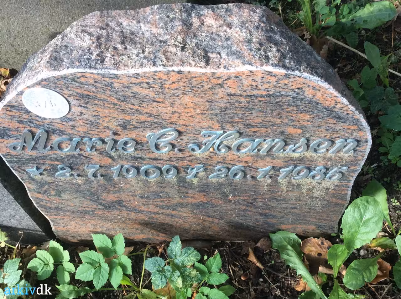 arkiv.dk | Hansen, Marie C. (1902-1985) Bjerndrup. Gift med meler Peter Hansen.