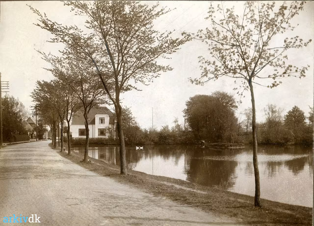 arkiv.dk | Vejlevej og Østerbydammen, ca. 1912