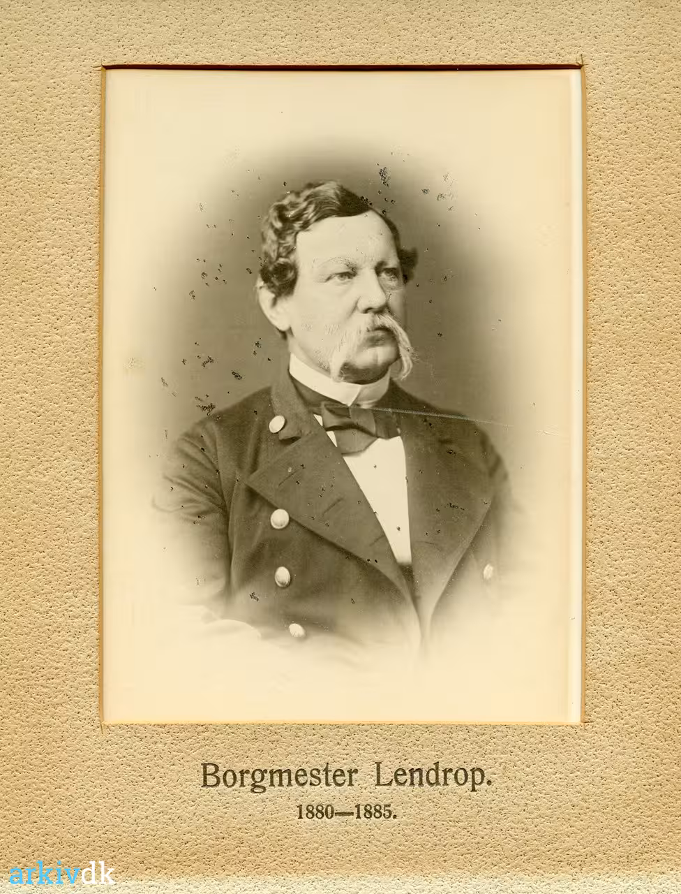 arkiv.dk | Lendrop, Christian Ludvig, Varde. Byfoged og borgmester. Ca. 1887.