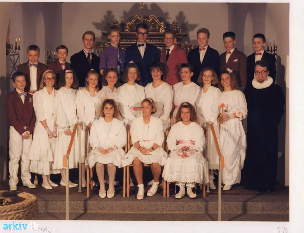 arkiv.dk | Konfirmation Sunds 9. maj 1991 7. B