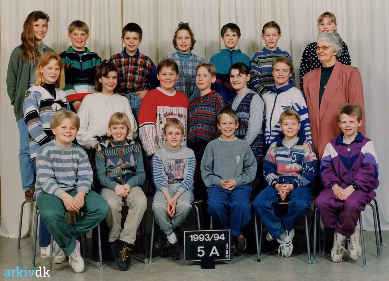 arkiv.dk | 5.A 1993/94 Toftegårdsskolen 9740 Jerslev