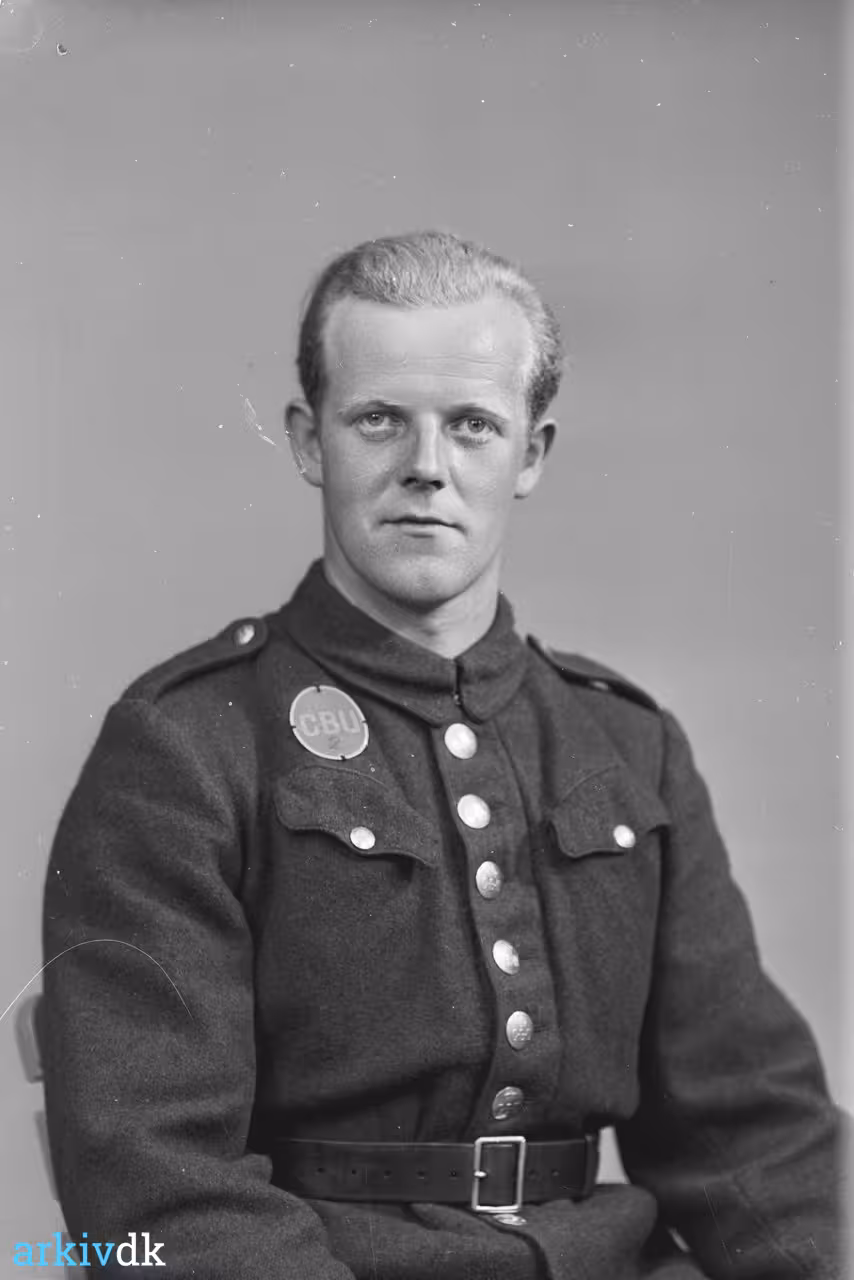 arkiv.dk | Villy Sørensen - C.B.U. (Civilbeskyttelsestjenestens Udrykningskolonne), Herningholm.