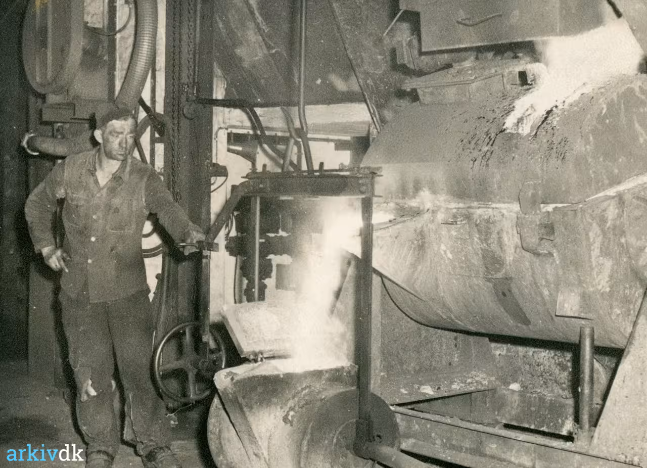 arkiv.dk | Støbeværkstedet ved Hess Fabrikker A/S, Vejle, 1969