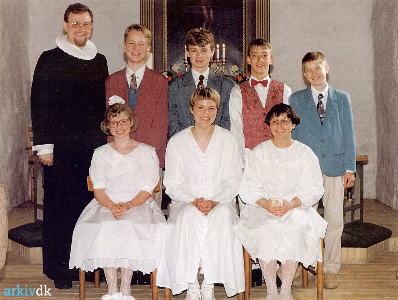 arkiv.dk | Konfirmand Billede Sinding 1994