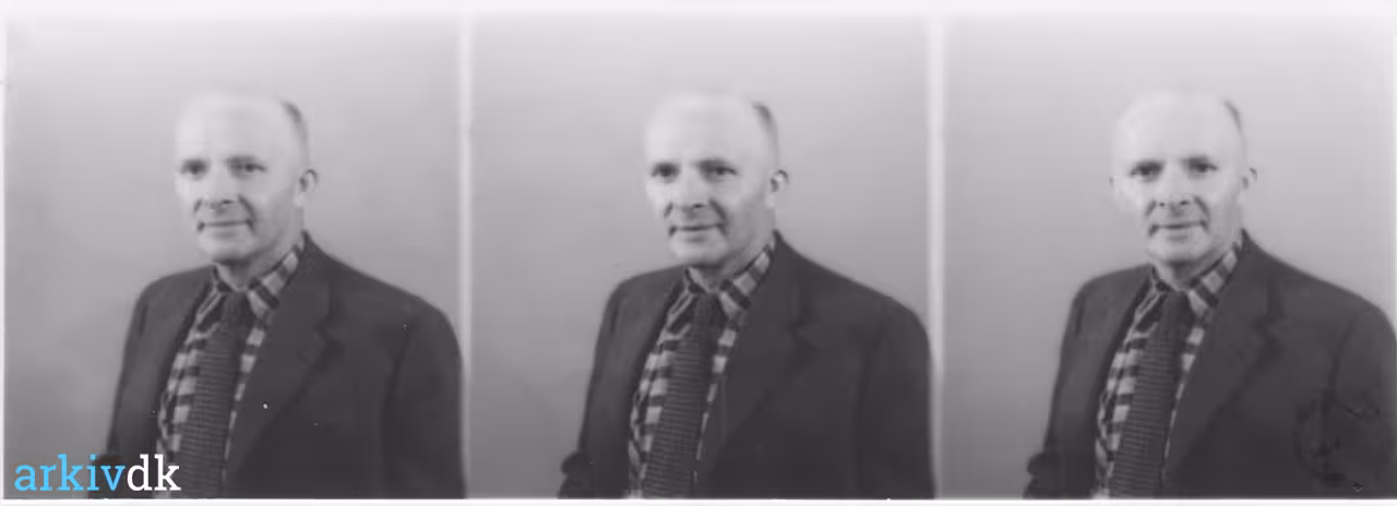 arkiv.dk | Portræt af smed Alfred Hansen Alling ved Ry.