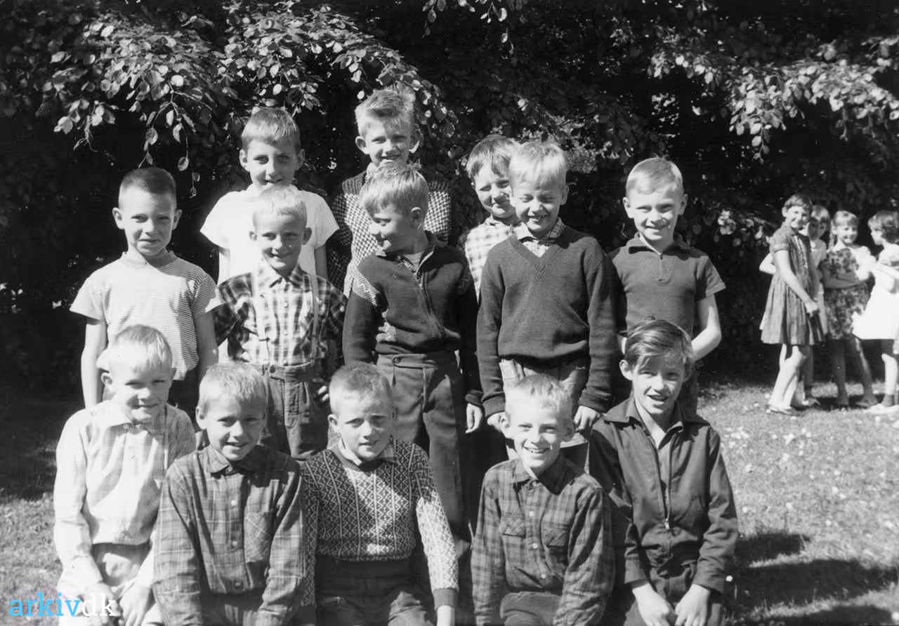 arkiv.dk | Klassebillede fra Sct. Hans Skole, 1961-1962.