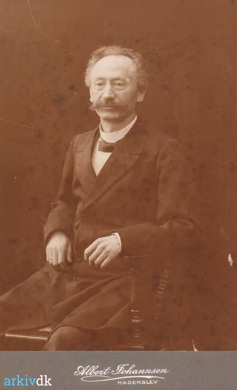 arkiv.dk | Jens Jessen. Redaktør af Flensborg Avis Rigsdsagsmand.