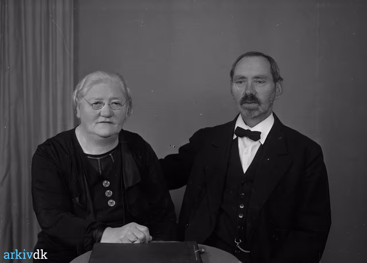 arkiv.dk | Ludvig Petersen med kone, Kværndrup