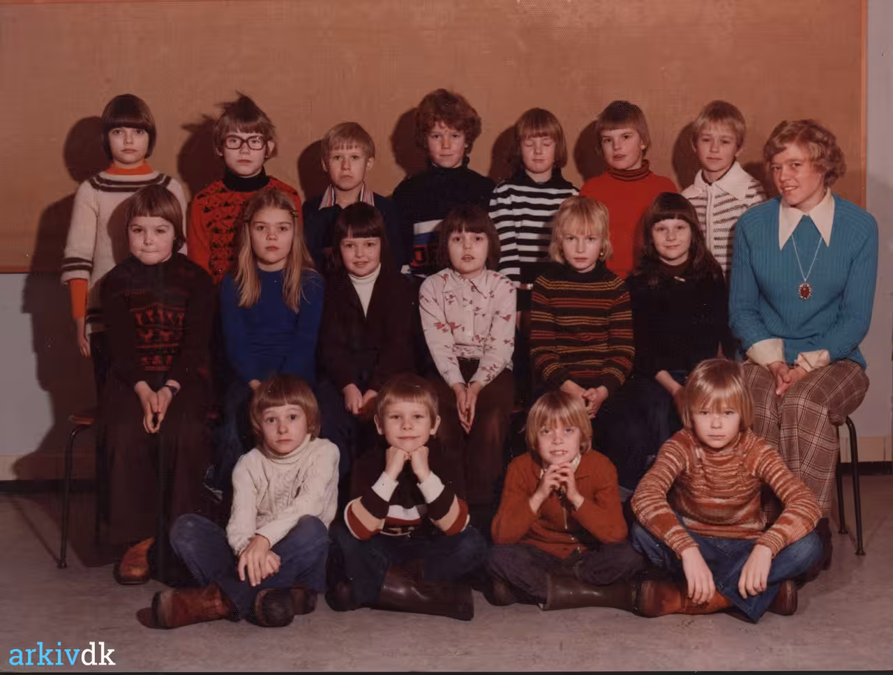 arkiv.dk | Klassebillede 2 A Gørlev skole.