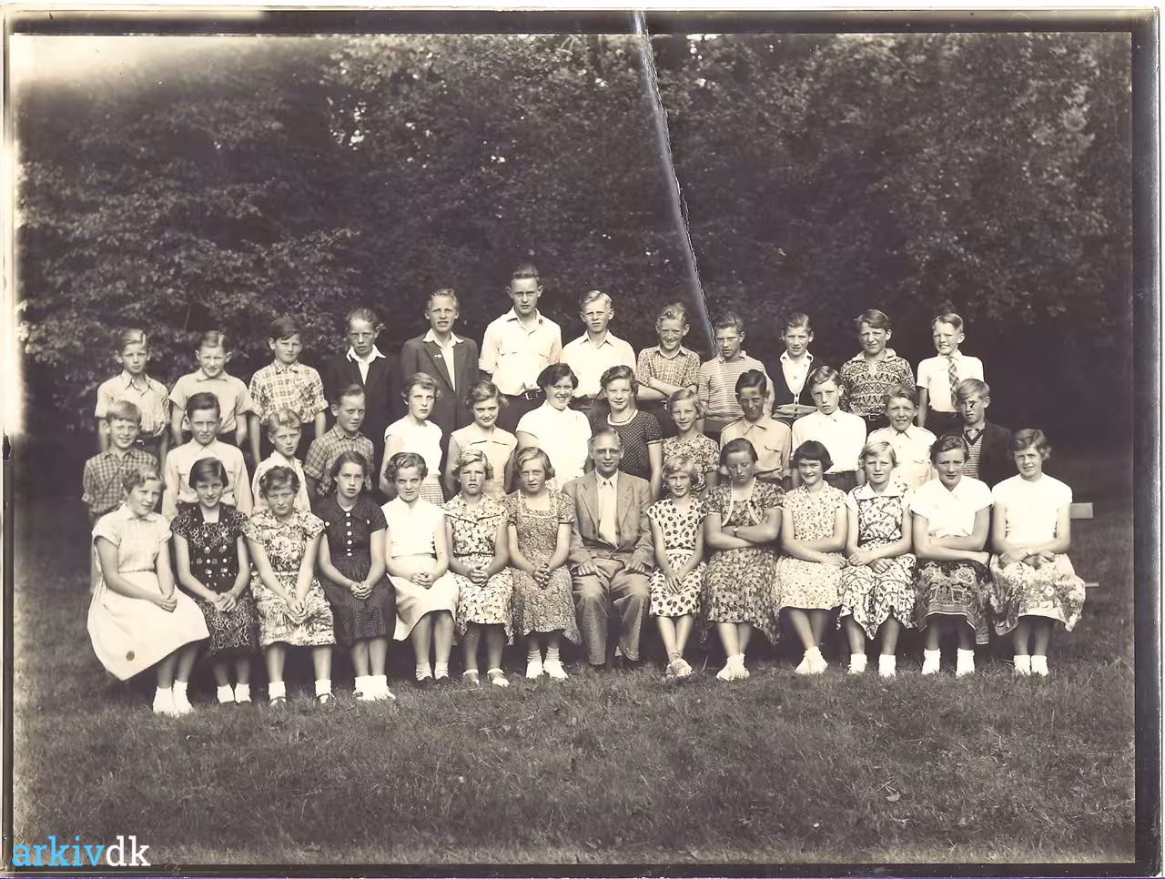 arkiv.dk | Konfirmander Thorstrup Horne 1954