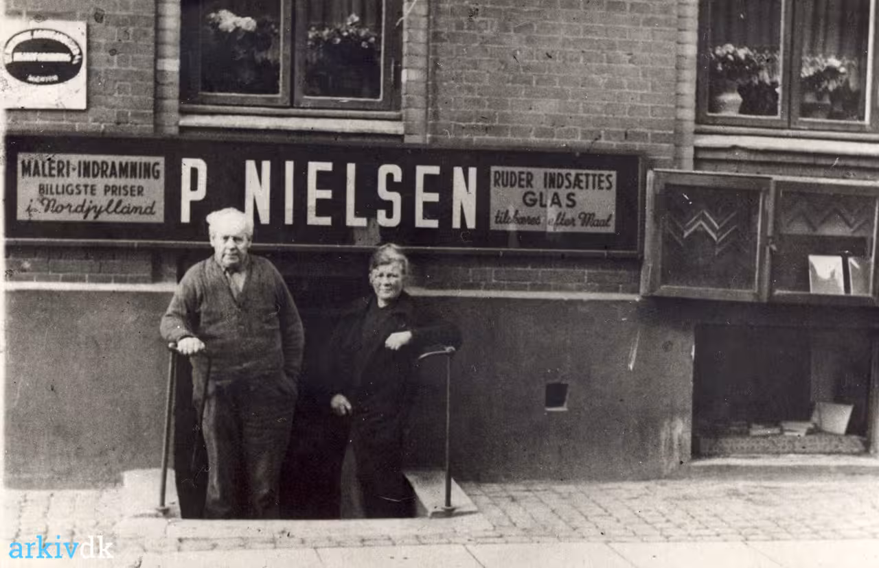 arkiv.dk | Glarmester P. Nielsen, Hjørring