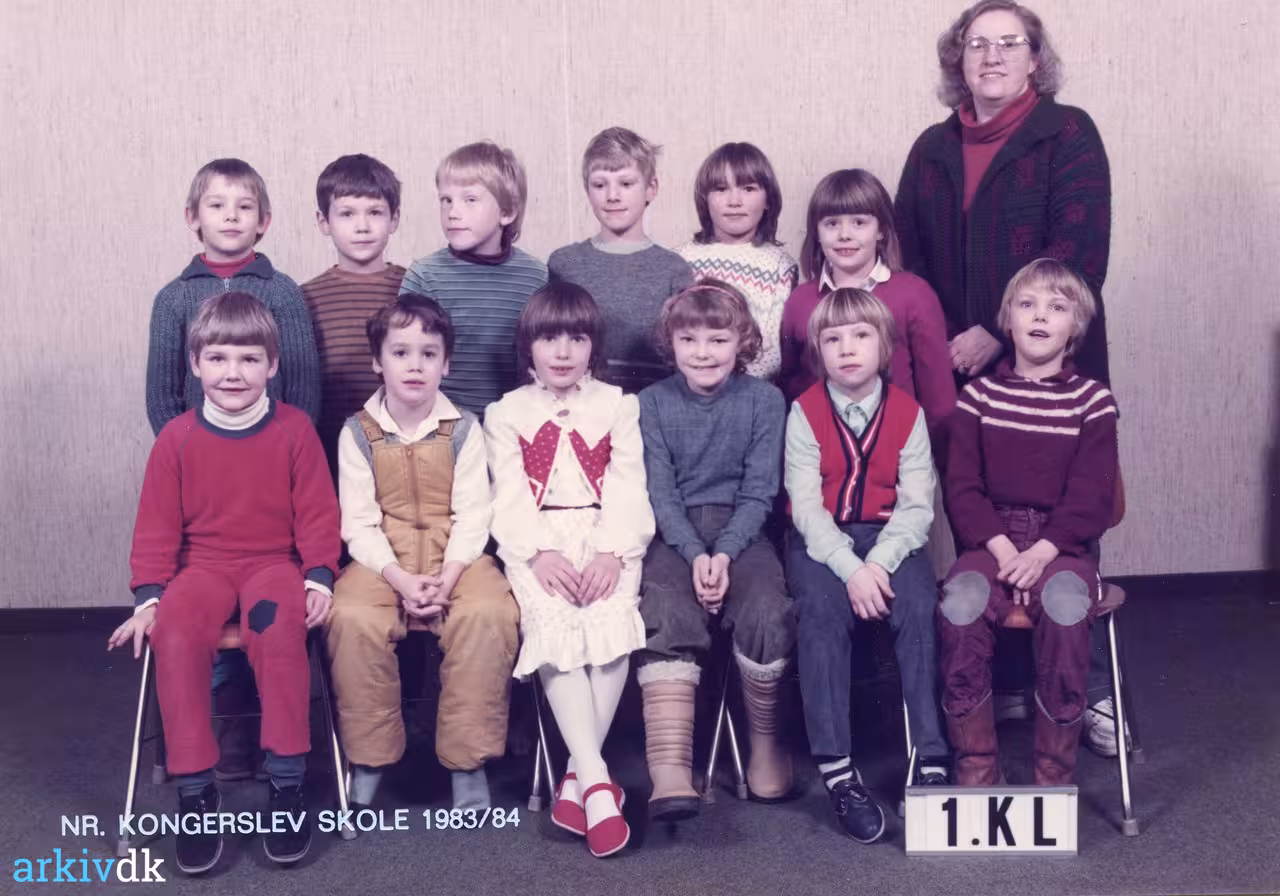 arkiv.dk | Nr. Kongerslev skole Klassebillede - 1. klasse