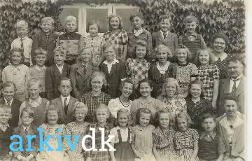 arkiv.dk | Skolebillede fra Rom skole 1945-1946