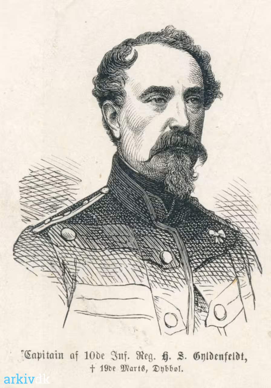 arkiv.dk | Gyldenfeldt, Holger Scheel, kaptajn, 1864