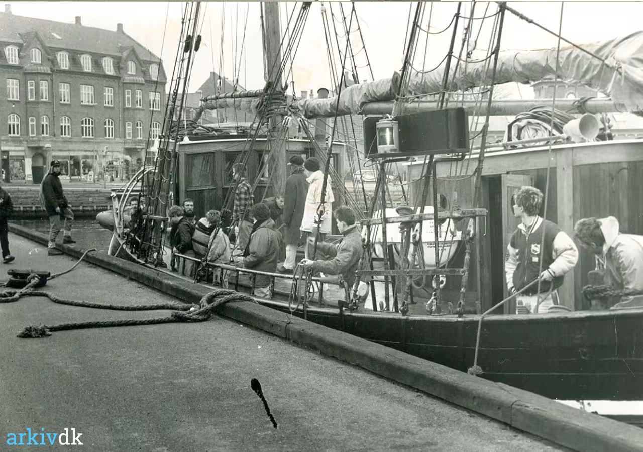 arkiv.dk | Skib i Skælskør havn