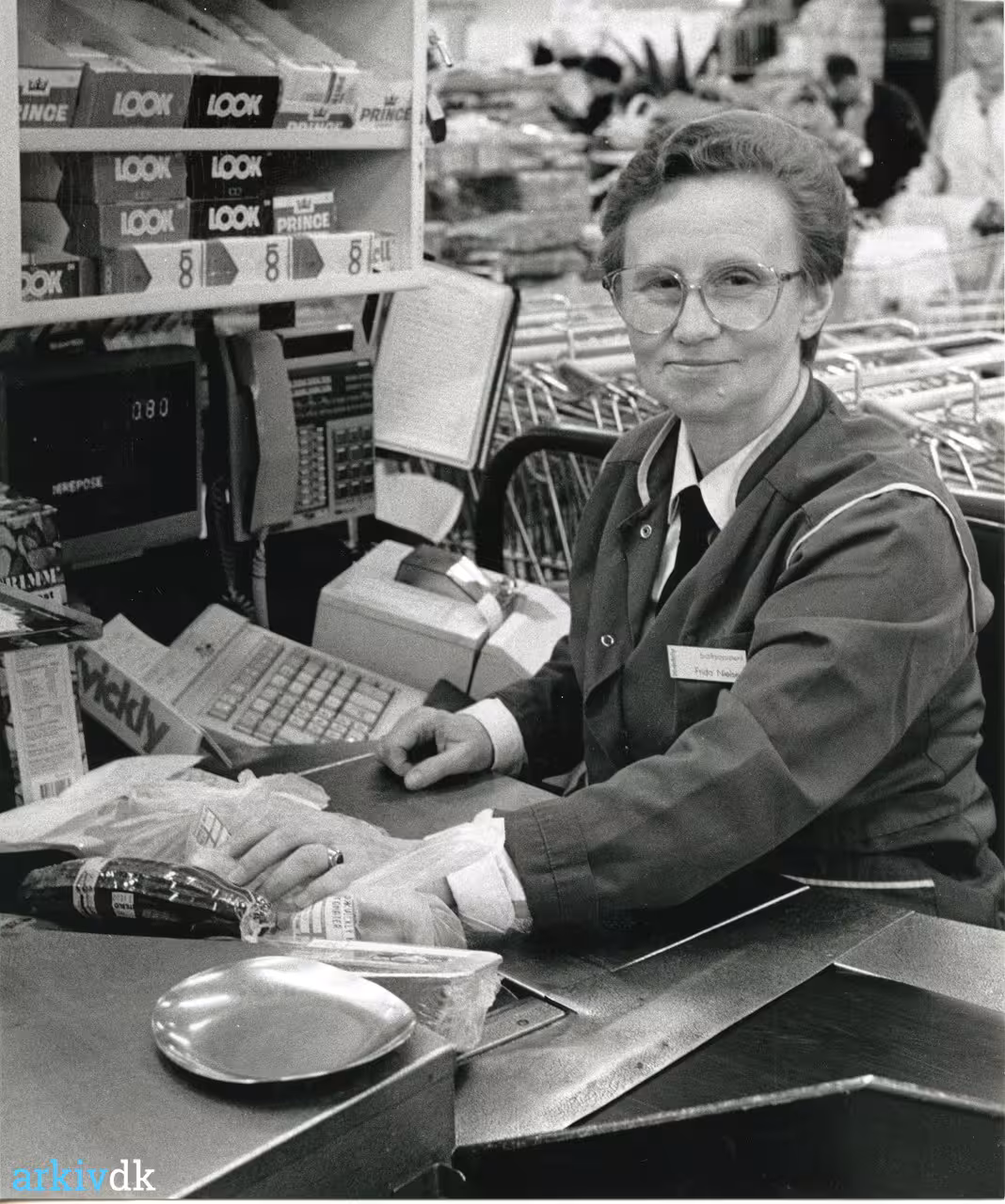 arkiv.dk | Frida Nielsen, kassedame i Kvickly