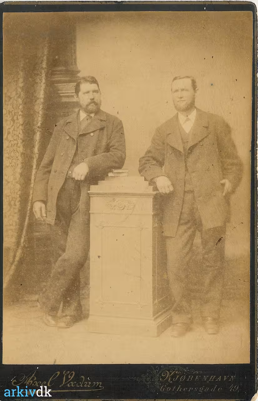 arkiv.dk | Skipper Frederik Hansen og Ludvig Vennike, Stege