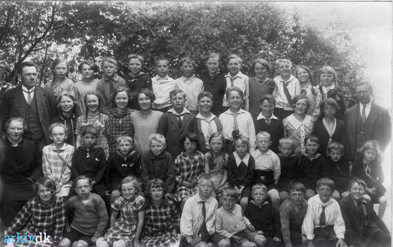 arkiv.dk | Skolebillede Kindvig 1926-1930