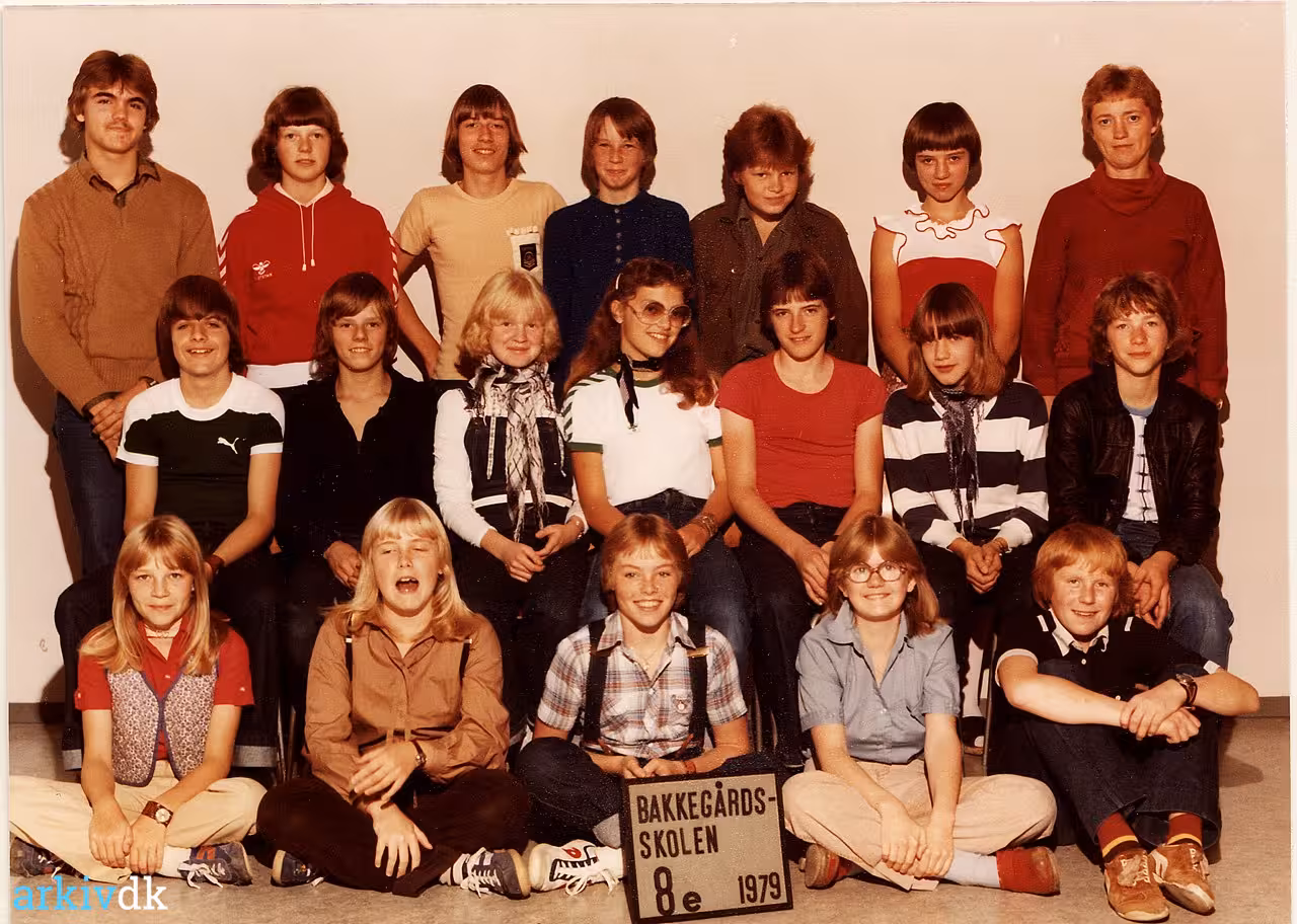 arkiv.dk | Klassebillede Bakkegårdsskolen, Langeskov