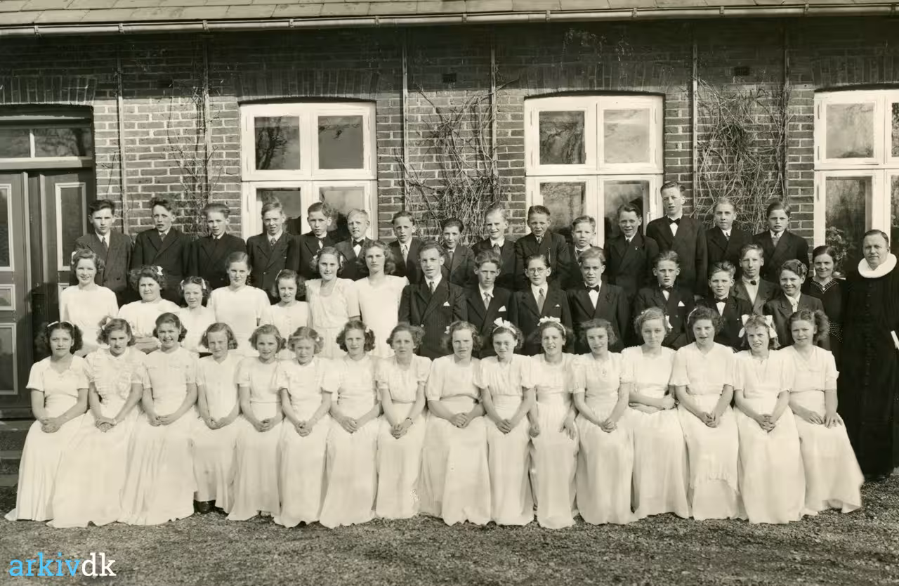 arkiv.dk | konfirmation Vorbasse 1950