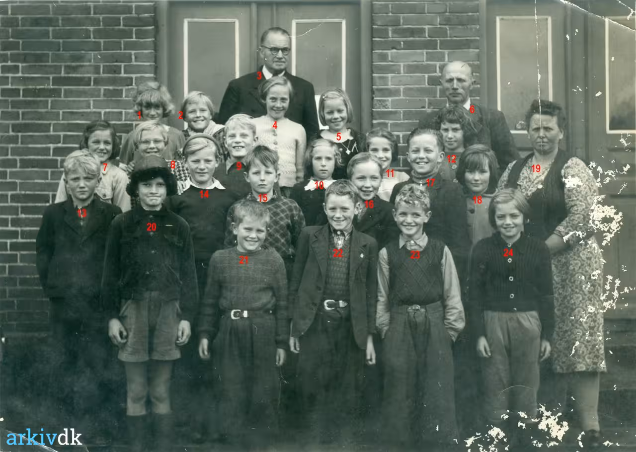 arkiv.dk | Karup gl. skole, Sønderby, 1950-51.