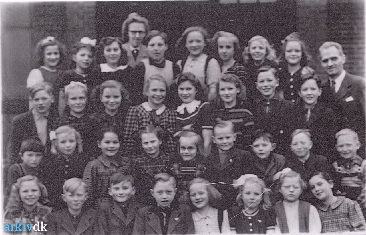 arkiv.dk | Skolebillede, Asbo Skole.