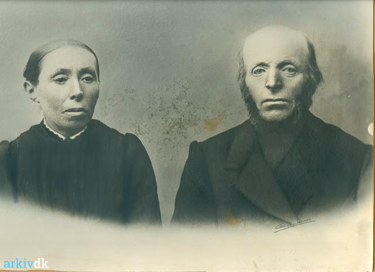 arkiv.dk | Inger Christensen (1852-1934) og Jens Christian Søbjerg (1845-1927), Hessellund