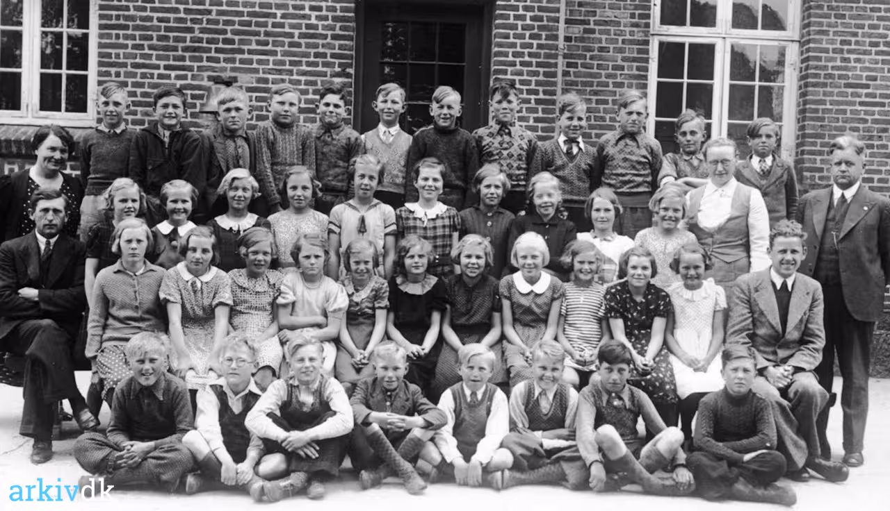 arkiv.dk | Bandholm Skole, Elever 1920