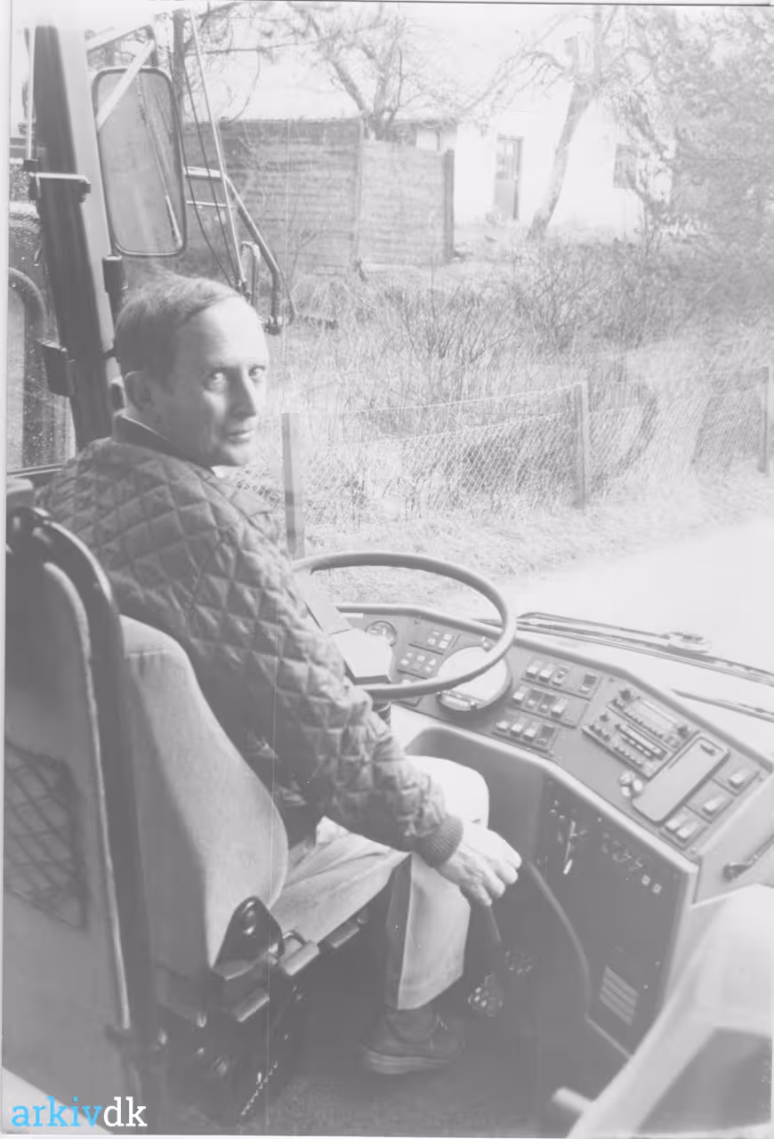 arkiv.dk | Tom Breth Pedersen fra Gl. Rye ved rattet.