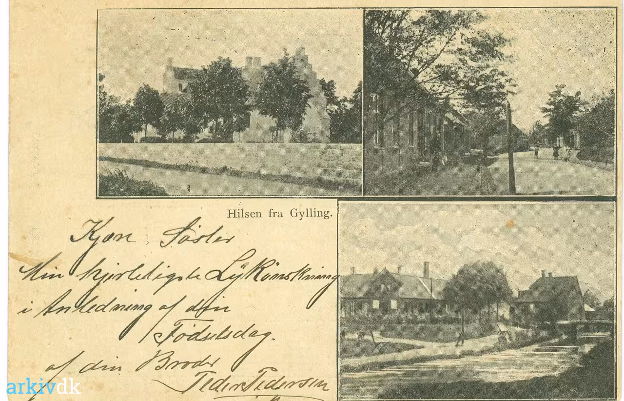 arkiv.dk | Postkort fra Gylling.