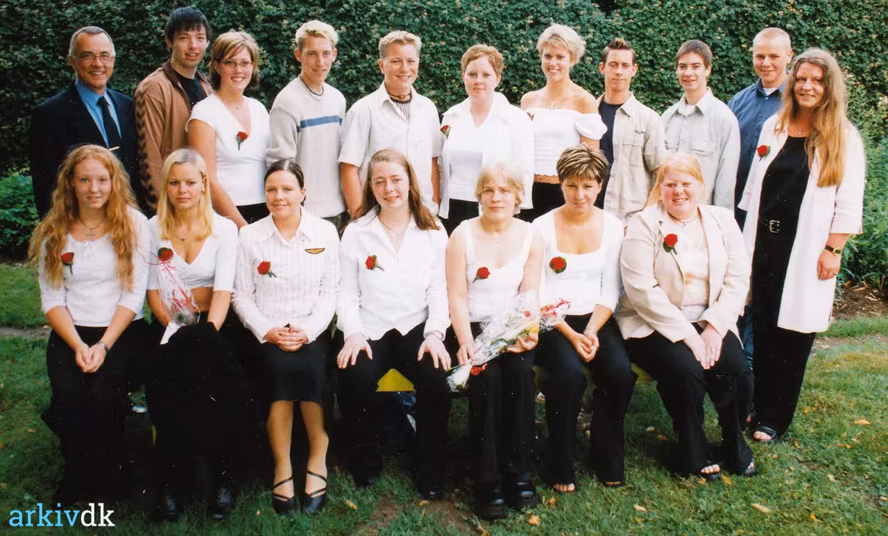 arkiv.dk | Brenderup Realskoles elevhold 10 B. år 2002, Brenderup sogn