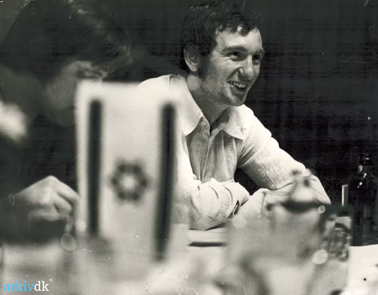 arkiv.dk | Lindholm Bokseklub. Arne Amstrup og Niels Anker Andreasen, Lindholm Bokseklub med ...