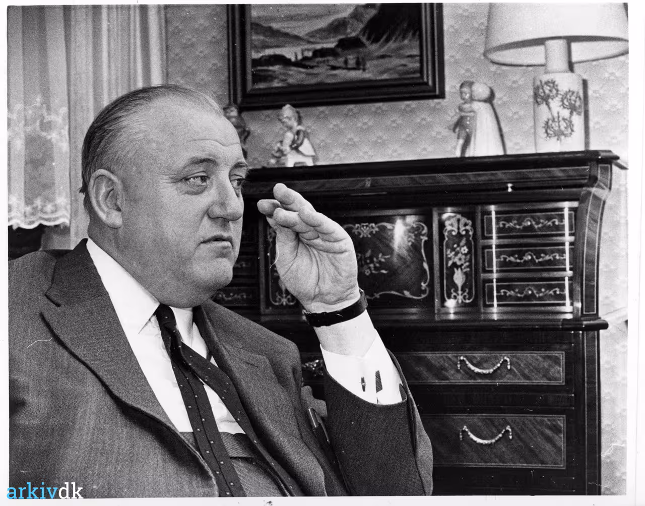 arkiv.dk | Borgmester Harald Madsen, Marstal.