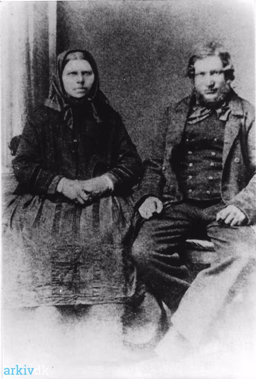 arkiv.dk | Maren og Peder Chr. Pedersen Mariegård, Fristrup, Børglum