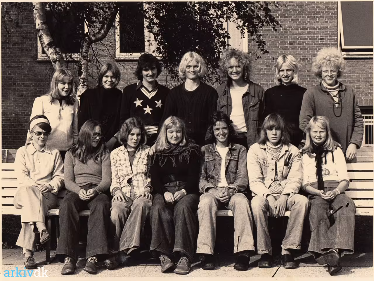 arkiv.dk | Skolebilleder fra Ringkøbing skole 3. Real C, 1975-76