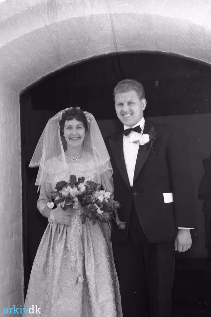 arkiv.dk | Erik Jensen og Tove Abildgaard, Mou Bryllup